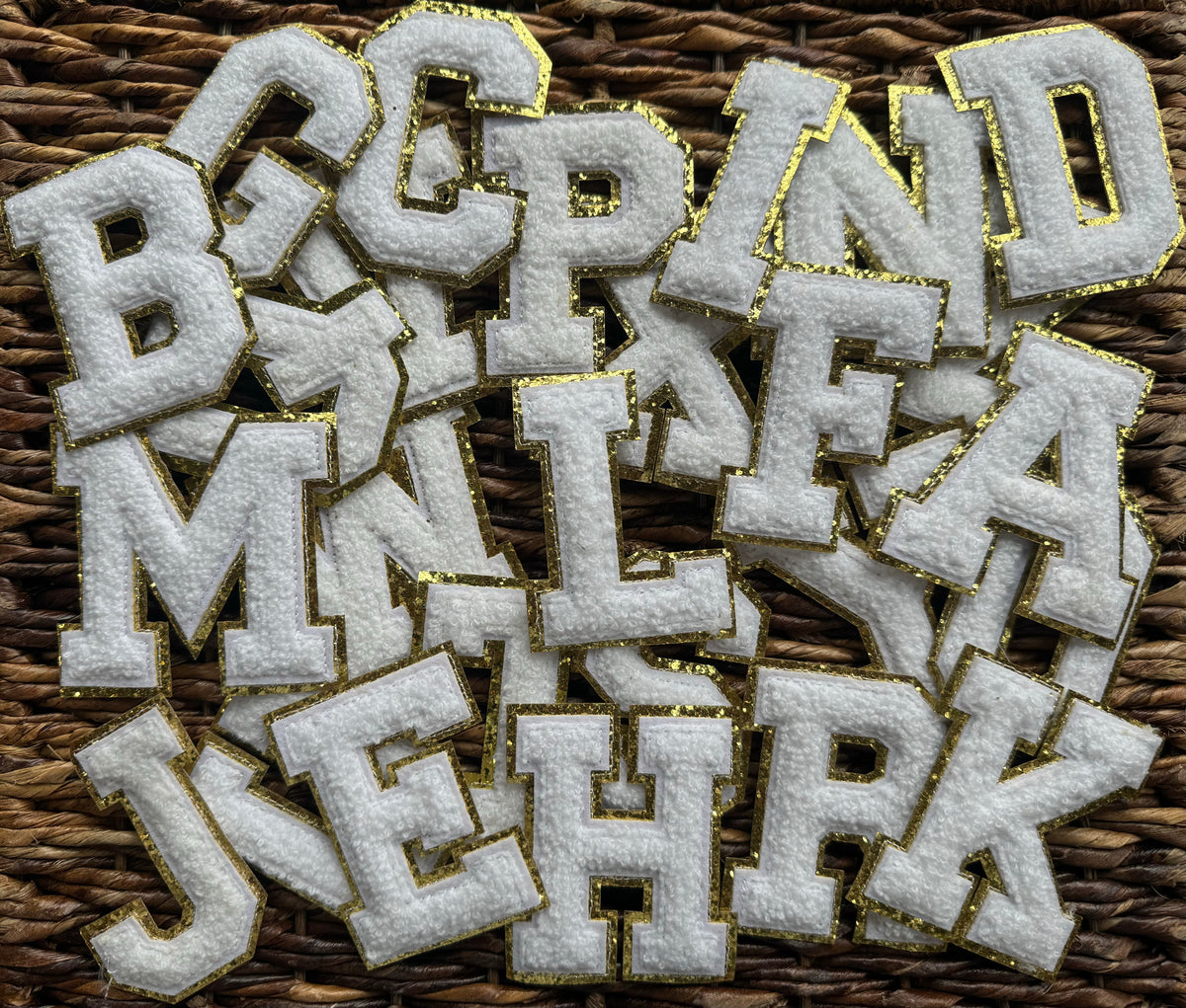 WHITE Varsity Chenille Patch – Up North Screen Prints