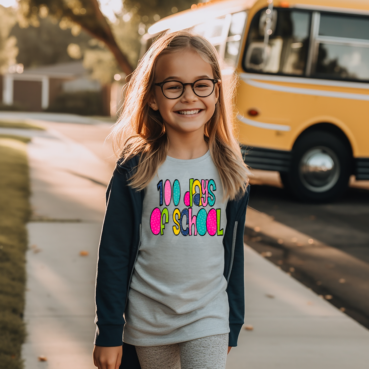 Spotted 100 Days Of School – Up North Screen Prints