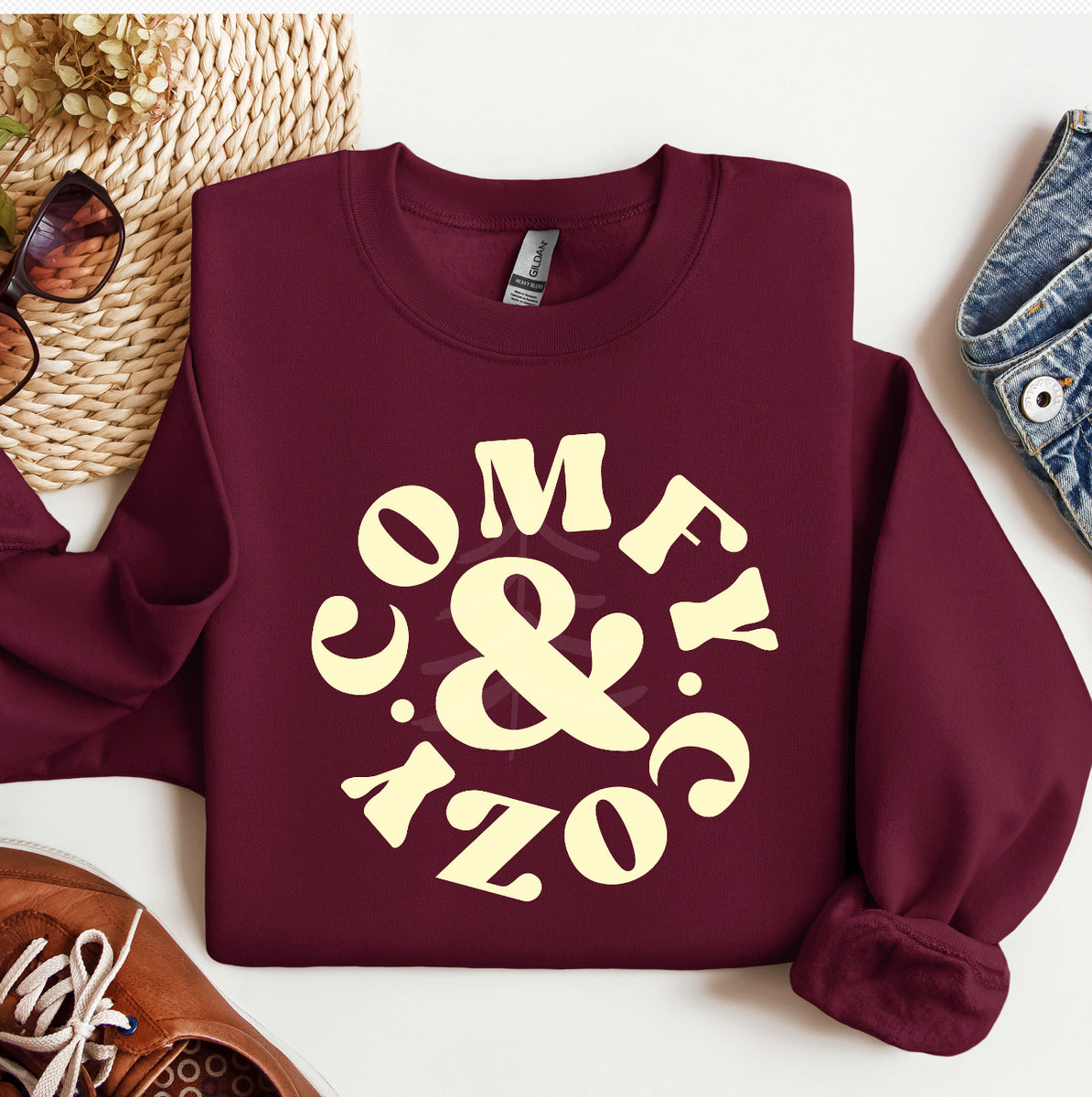 Comfy & Cozy (SCREEN PRINT) – Up North Screen Prints