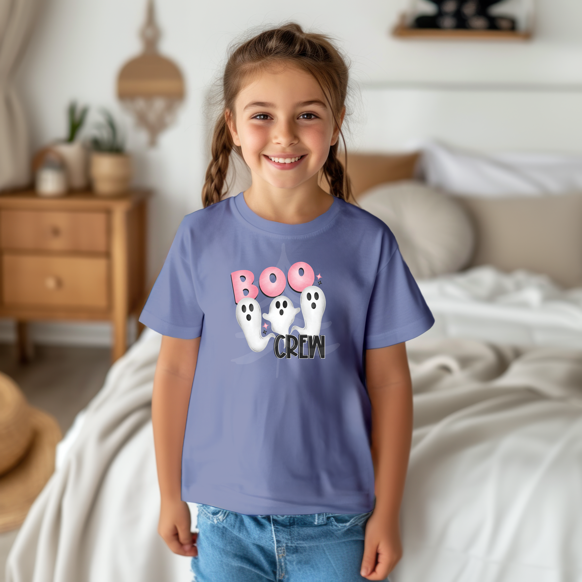 Boo Crew With Ghost – Up North Screen Prints