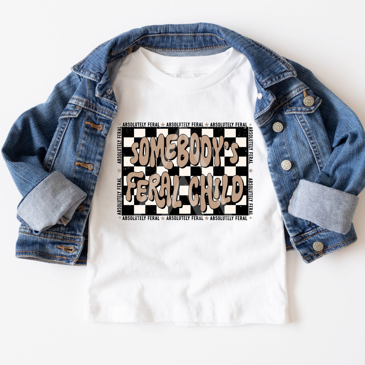Checkered Feral Child – Up North Screen Prints
