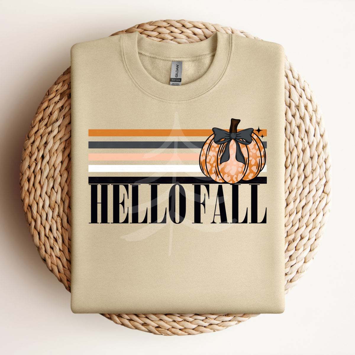 Retro Stripes Hello Fall – Up North Screen Prints