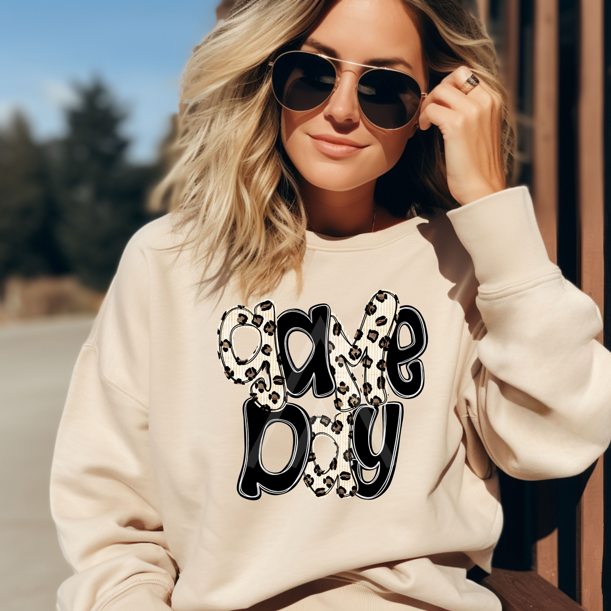 Funky Leopard Game Day – Up North Screen Prints