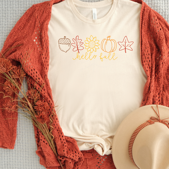 Simple Hello Fall – Up North Screen Prints