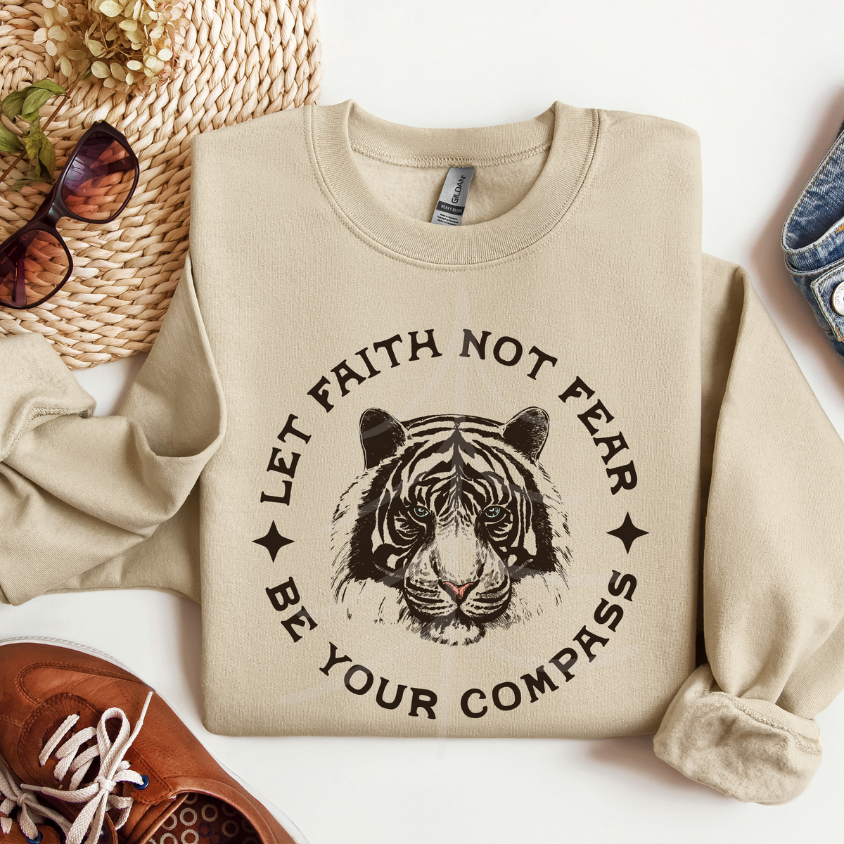Let Your Faith Not Fear Be Your Compass – Up North Screen Prints