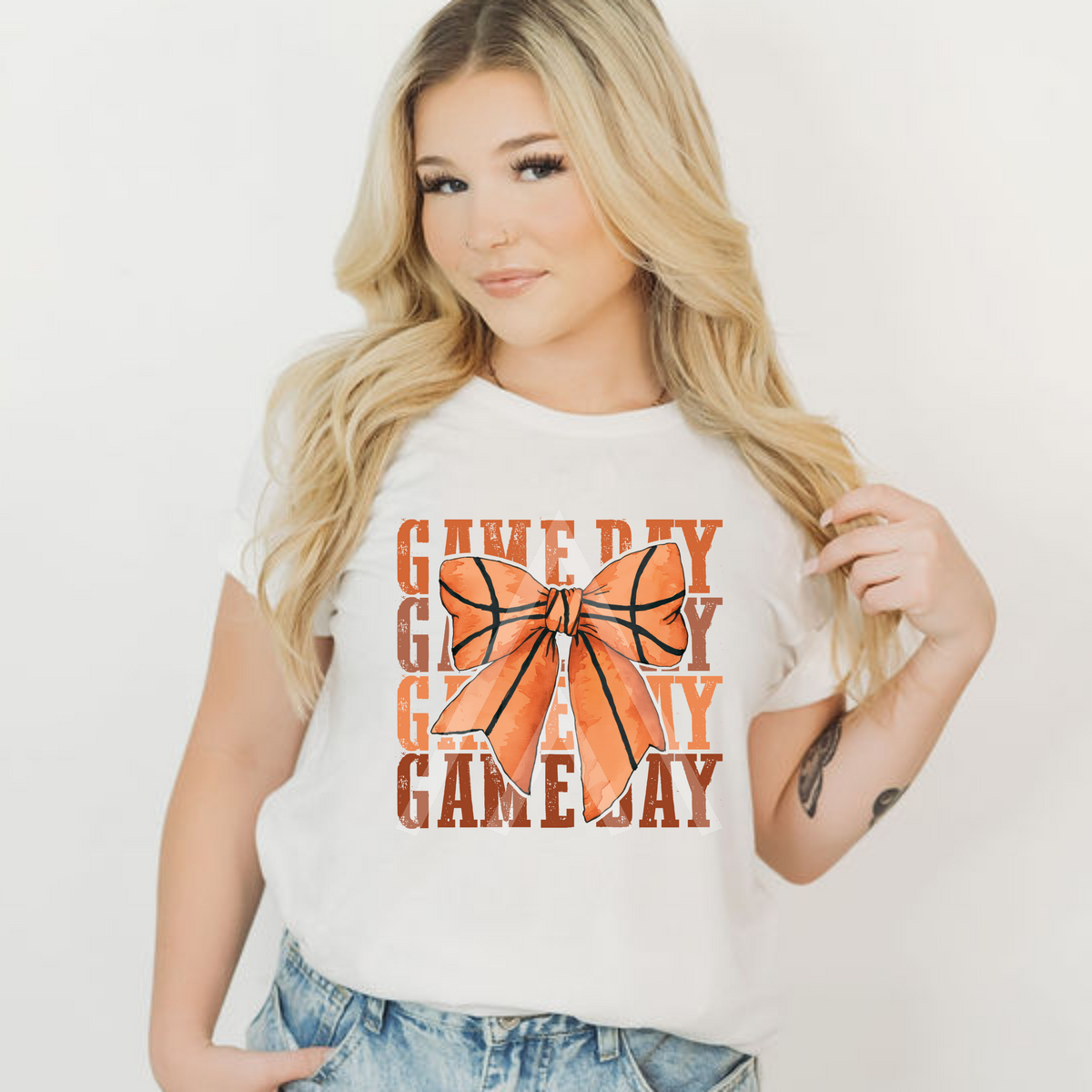 Stacked Basketball Game Day – Up North Screen Prints