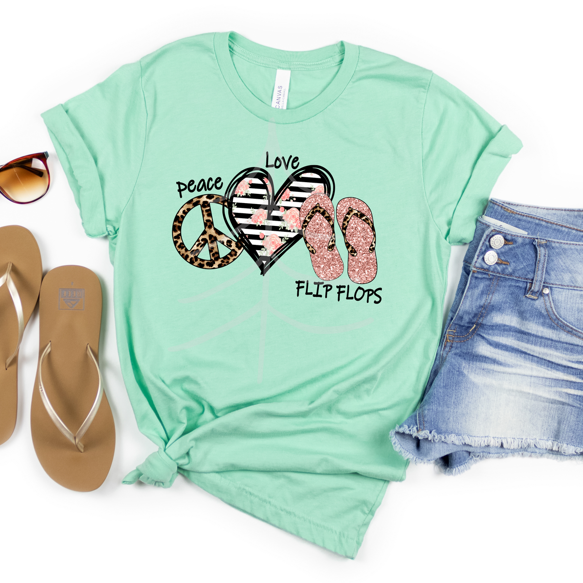 Peace Love Flip Flops – Up North Screen Prints